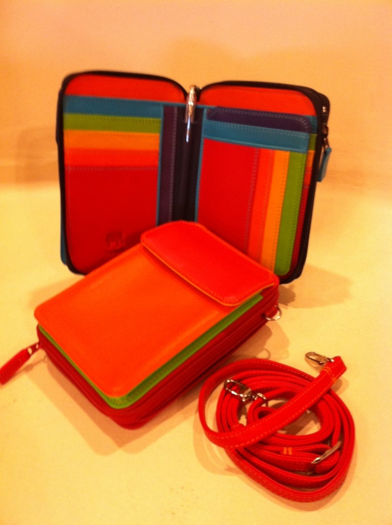 Mywalit Double Zip Mega Purse w/Shoulder Strap - Stefan Mann